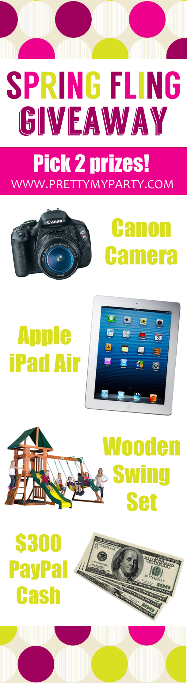 Spring Fling Giveaway - Winner Picks 2 Prizes: Canon Digital Camera ...